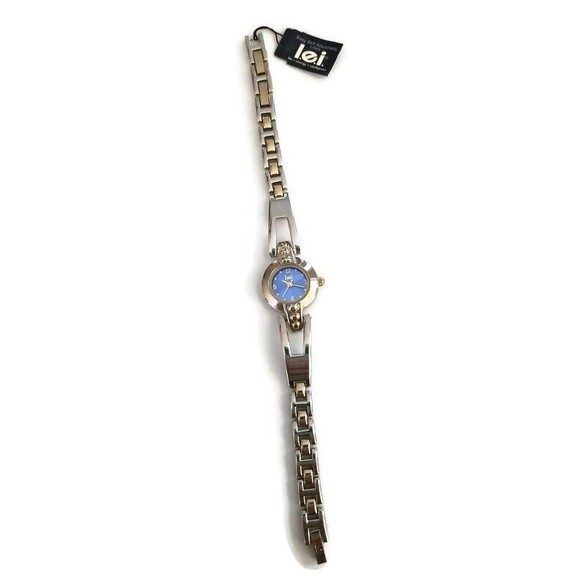 lei | Accessories | Lei Twotoned Blue Dial Watch Leil2656 ...